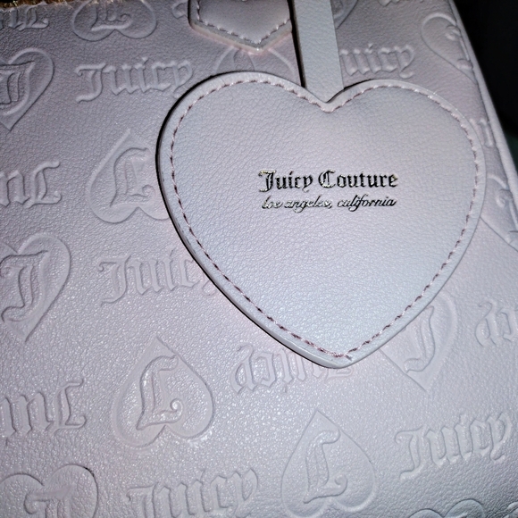 Juicy Couture | Bags | Juicy Couture Baby Pink Handbag With Embossed ...